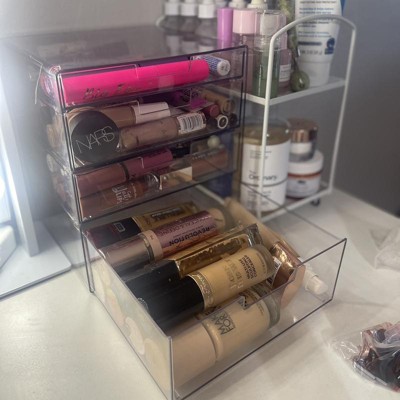 4 Drawer Stackable Countertop Organizer Clear - Brightroom™ : Target
