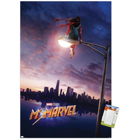 Trends International Marvel Ms. Marvel - Teaser One Sheet Unframed Wall ...