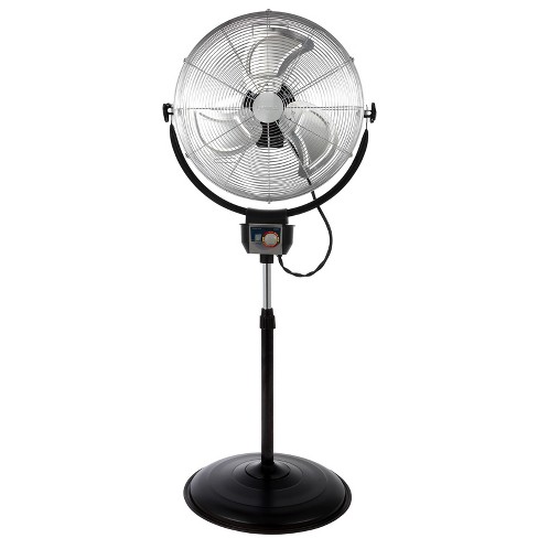 Optimus 20 Inch Industrial Grade Hv Oscil Stand Fan With Chrome Grill ...