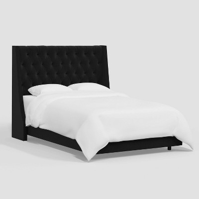 Queen Olivia Bed In Velvet Black - Threshold™ : Target