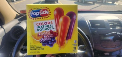 Popsicle Orange Cherry Grape Variety Ice Pops - 18ct : Target