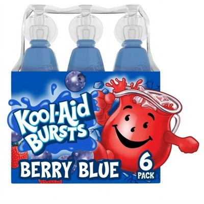Kool Aid Bursts Berry Blue Kids Drink, 6 Ct Pack, 6.75 Fl Oz Bottles ...