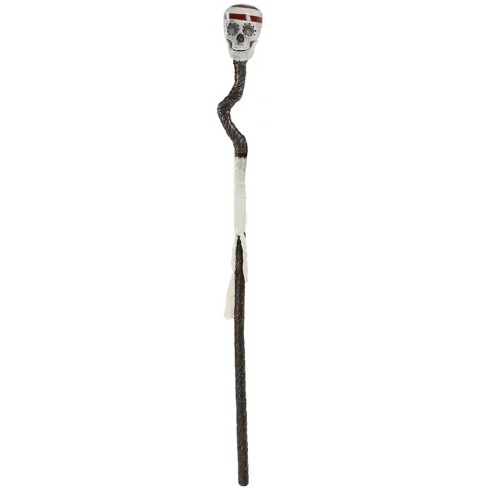 Halloweencostumes.com Voodoo Skull Staff, Brown/brown : Target
