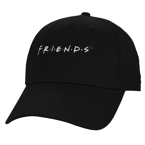 Friends Logo 5 Panel Structured Hat Adjustable Strap with Buckle, Black ...