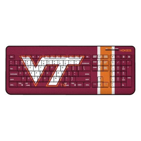 Keyscaper Virginia Tech Hokies Stripe Wireless Usb Keyboard : Target