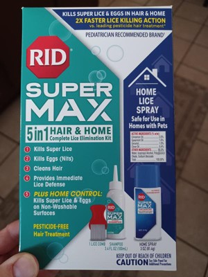 Rid Super Max 5-in-1 Hair & Home Complete Lice Treatment Kit : Target