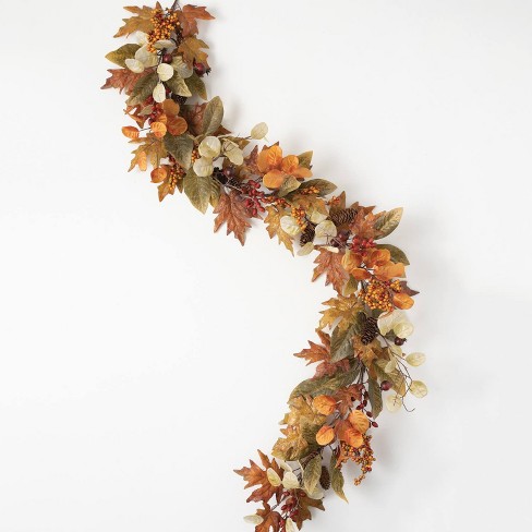 Sullivans Artificial Mixed Leaf Garland : Target