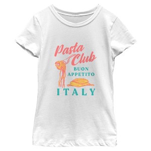 Lost Gods Girls Pasta Club Italy Short Sleeve T Shirt : Target