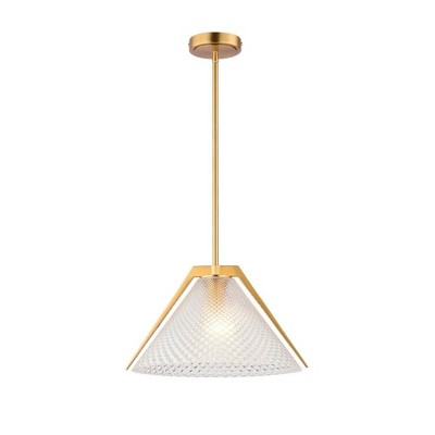 Artcraft Lighting Baltic 1 - Light Pendant In Brass/black : Target