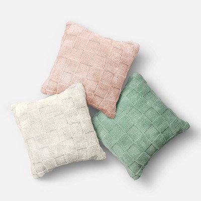 16" Ruched Velvet Round Throw Pillow - Mina Victory : Target