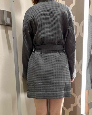 Women's Waffle Robe - Auden™ Light Gray 3x/4x : Target