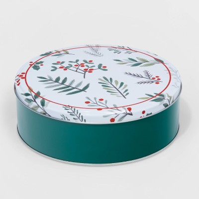 Round Cookie Tin Christmas Gift Box Conservatory - Wondershop™ – Target ...