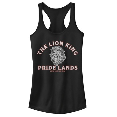 Women's Lion King Savannah Sunset Crew Racerback Tank Top - White ...