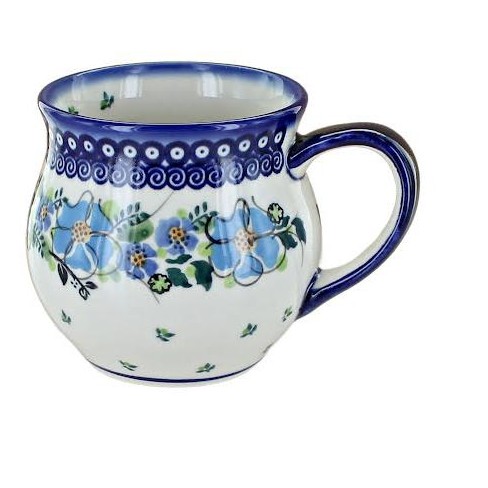 Blue Rose Polish Pottery Claire Bell Shaped Mug : Target