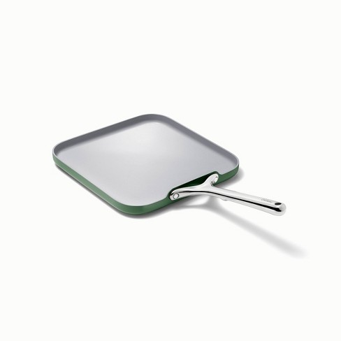 Caraway Home 11.02" Nonstick Square Flat Griddle Fry Pan Sage: Caraway ...