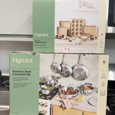 12pc Stainless Steel Cookware Set With 6pc Pan Protectors Silver ...