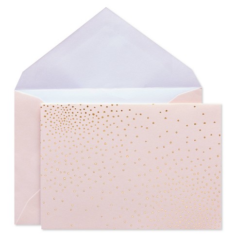 24ct Blank Cards With Envelopes Pink - Spritz™ : Target