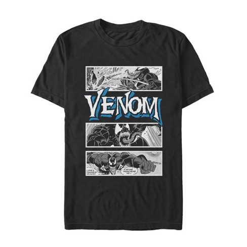 Men's Marvel Venom Comic Panels T-shirt - Black - Medium : Target