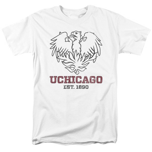 University Of Chicago Official Distressed Primary Logo Adult T Shirt ...