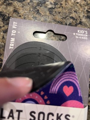 Kids' Flat Socks No Show Cushioned Socks - One Size Fits Most Rainbow ...