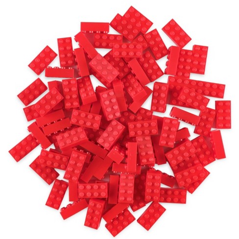 Strictly Briks Classic Bricks Starter Kit, Red, 96 Pieces, 2x4 Studs ...