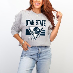 Utah State Aggies Triangle - Women's Graphic Sweatshirt : Target