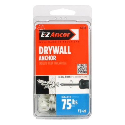E-z Ancor 1-1/4 In. L Nylon Phillips Head Drywall Anchors 20 Pk : Target