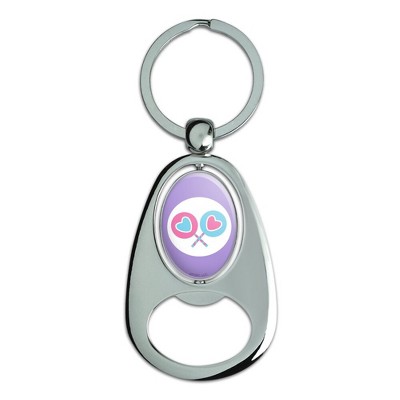 Care Bears Unlock The Magic Share Bear Belly Keychain Chrome Metal ...