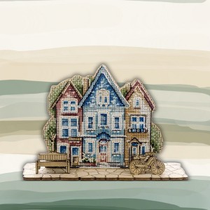 Wonderland Crafts Wooden Cross-Stitch Kit Home FLW-066 : Target