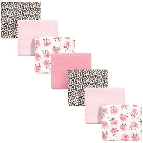 Little Treasure Unisex Baby Cotton Flannel Receiving Blankets, Rose ...