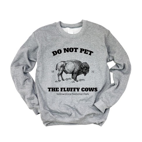 Simply Sage Market Women's Graphic Sweatshirt Yellowstone Fluffy Cows ...