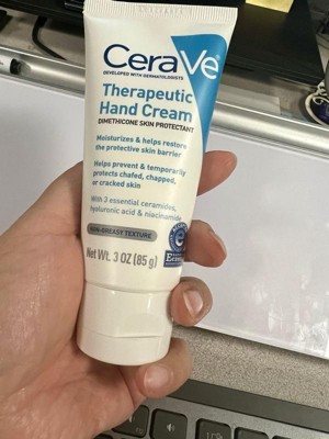 Cerave Therapeutic Hand Cream For Dry Cracked Hands Unscented - 3oz ...