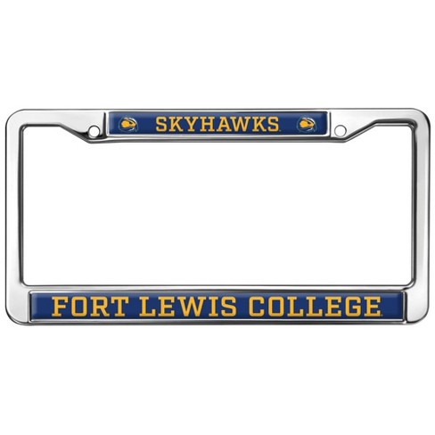Fort Lewis College Mascot Full Size Standard License Plate Metal Frame ...