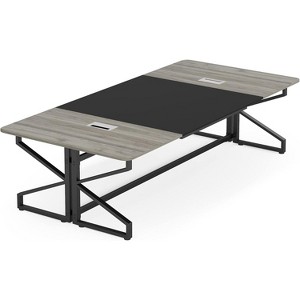 Tribesigns 8ft Conference Table, Rectangular Meeting Room Tables With ...