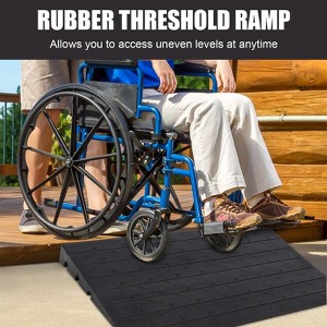 Robust Industrial-Grade Rubber Curb Ramp, Heavy Duty Driveway Ramp for ...