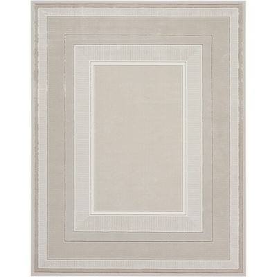 Nourison Glam 9' X 12' Ivory Modern Indoor Rug : Target
