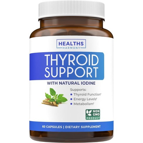 Thyroid Support Capsules, Hypothyroidism Supplement For Women & Men ...