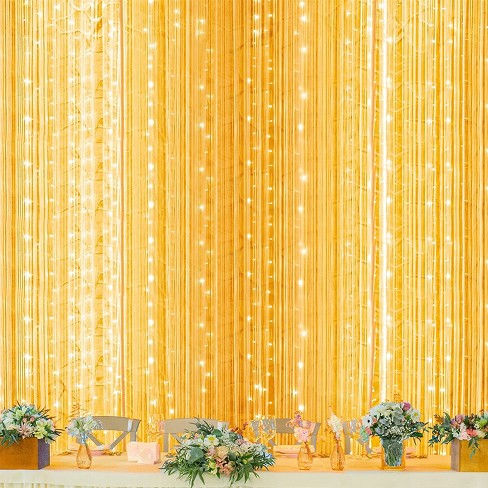 Twinkle Star Window Curtain String Light Christmas Party Home Garden ...