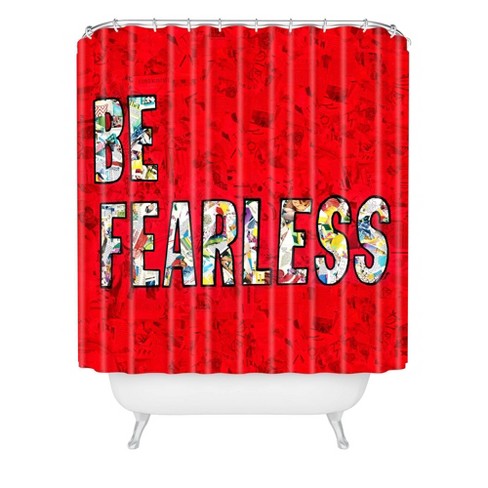 Little Arrow Design Co Multi Striped Shower Curtain Red - Deny Designs ...