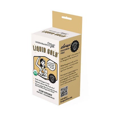 Legendairy Milk Liquid Gold Lactation Vegan Supplement - 180 Capsules ...