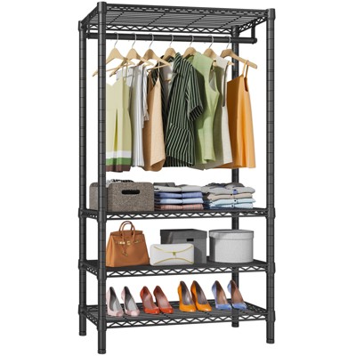 Vipek V12 Portable Closets Heavy Duty Rolling Garment Rack 3 Tiers ...