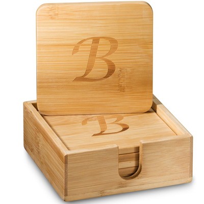 Rcz Décor Personalized Monogrammed Coaster Set, Includes 6 Drink ...