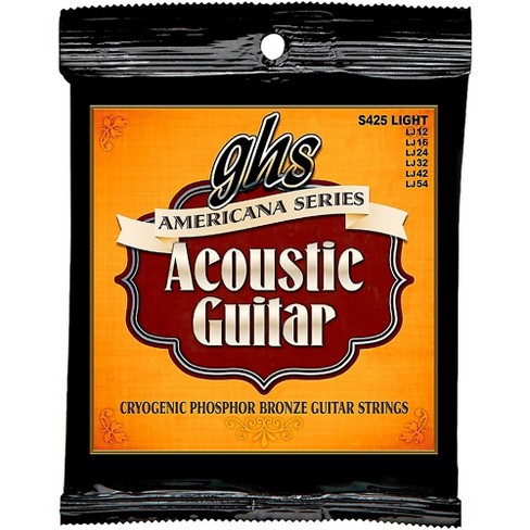 Ghs Americana Light Acoustic Guitar Strings (12-54) : Target