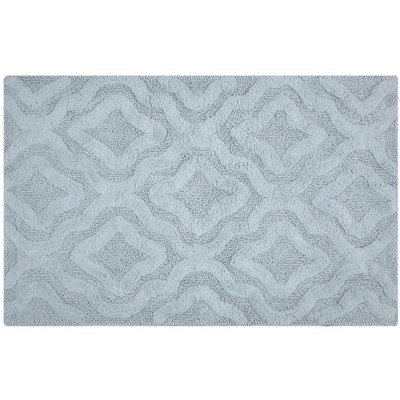 Link Bath Rug 220 GSF Soft Plush Cotton Non Skid Back Light Blue by ...