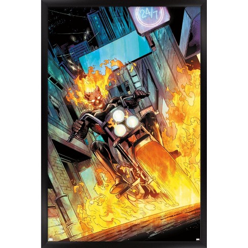 Trends International Marvel Ghost Rider - Ghost Rider #18 Framed Wall ...