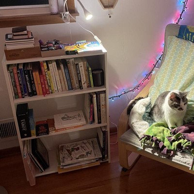 3 Shelf Bookcase Black - Room Essentials™: Modern Style, Wood Composite ...