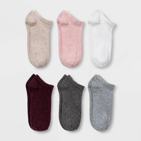 Women's 6pk Low Cut Socks -A New Day™ Assorted Colors 4-10 : Target