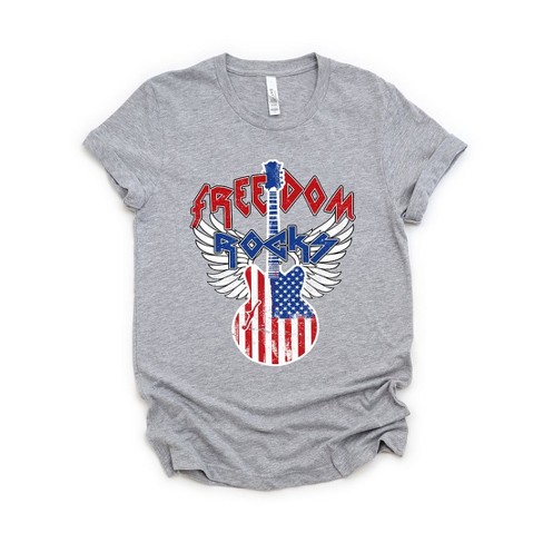 Simply Sage Market Women's Freedom Rocks Short Sleeve Graphic Tee : Target