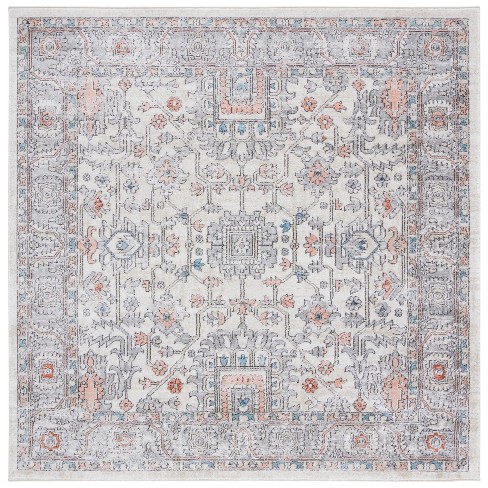 Oregon Ore877 Power Loomed Area Rug - Grey/ivory - 6'7"x6'7" - Safavieh ...