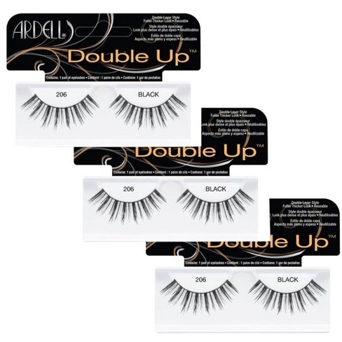 Ardell Professional Double Up - 206 Black #61423 - (pack Of 3) : Target